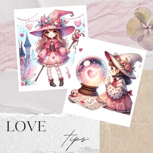 32 PNG Witches Watercolor Clipart , Witches Bundle, Little Witch ...