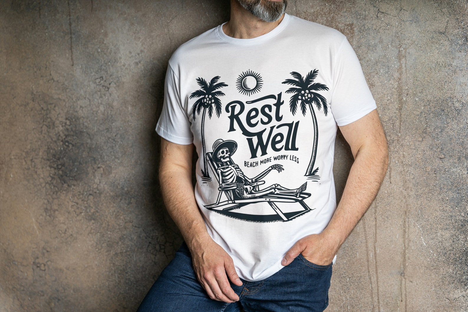 Rest Well PNG, T-shirts, Tshirt Sublimation PNG, Digital Artwork, High ...