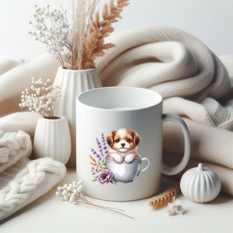 25 PNG Watercolor Cute Dog Clipart, Clipart Bundle, Transparent ...