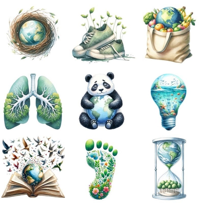 38 PNG Earth Day Clipart ,earth Day Watercolor Clipart ,globe Clipart ...