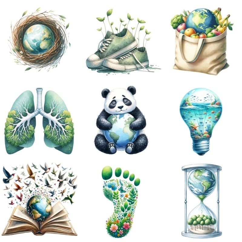 38 PNG Earth Day Clipart ,earth Day Watercolor Clipart ,globe Clipart ...