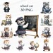 40 PNG Watercolor Groundhog, Groundhog Bundle, Gift for Kids, Kids ...