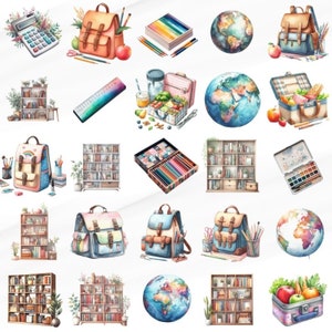 48 PNG Watercolor Read a Book, Cute Kids, Cute Children Clipart, Book ...