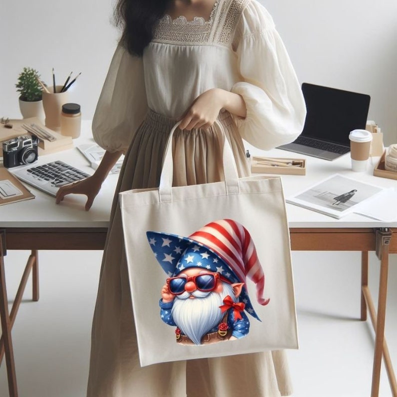 40 PNG 4th of July Watercolor Gnome, Gnomes Clipart, Independence Day ...