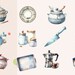 130 PNG Watercolor Kitchen Clipart Clipart, Watercolor Baking Supplies ...