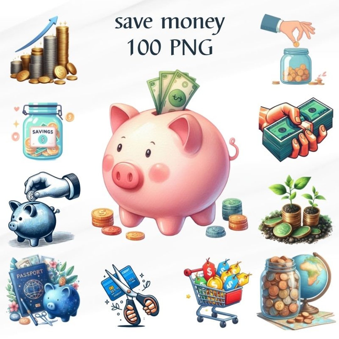 100 PNG Save Money Clipart, Saving Money Clipart -budget Clipart ,money ...