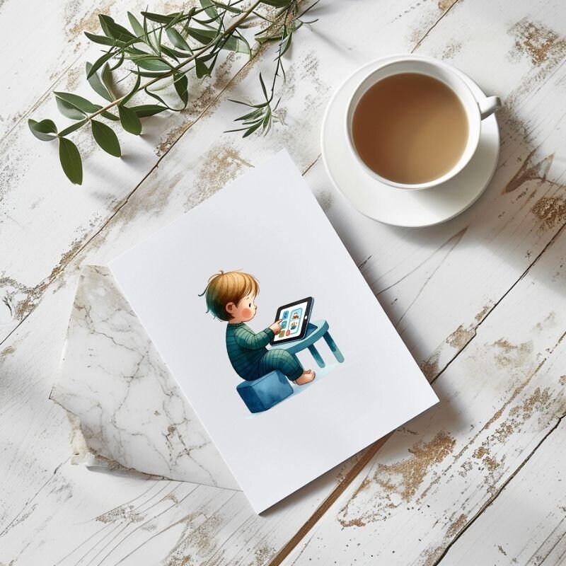 40 PNG Watercolor Children and Technology, Cute Kids, Cute Children ...