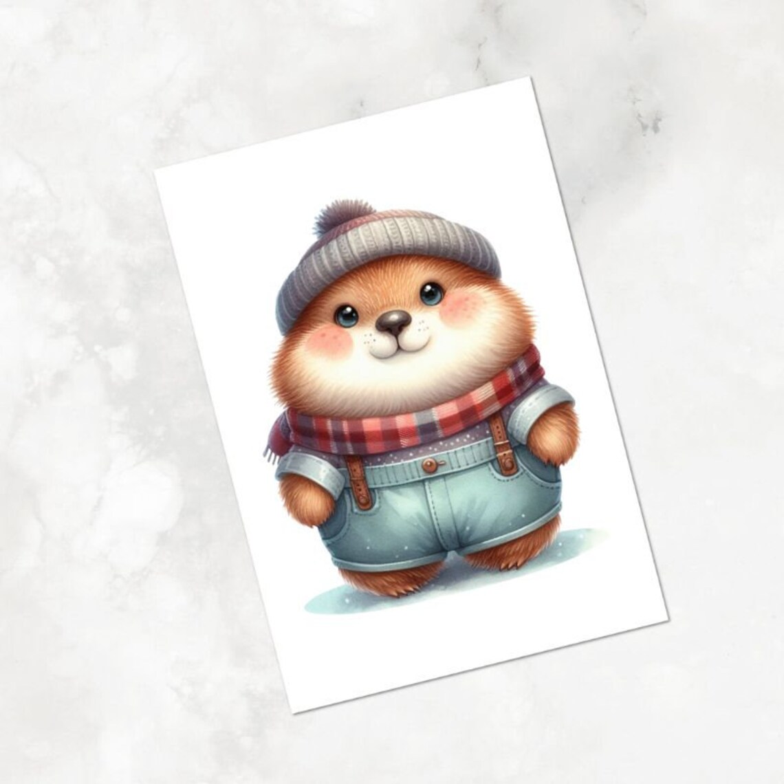 40 PNG Watercolor Groundhog, Groundhog Bundle, Gift for Kids, Kids ...