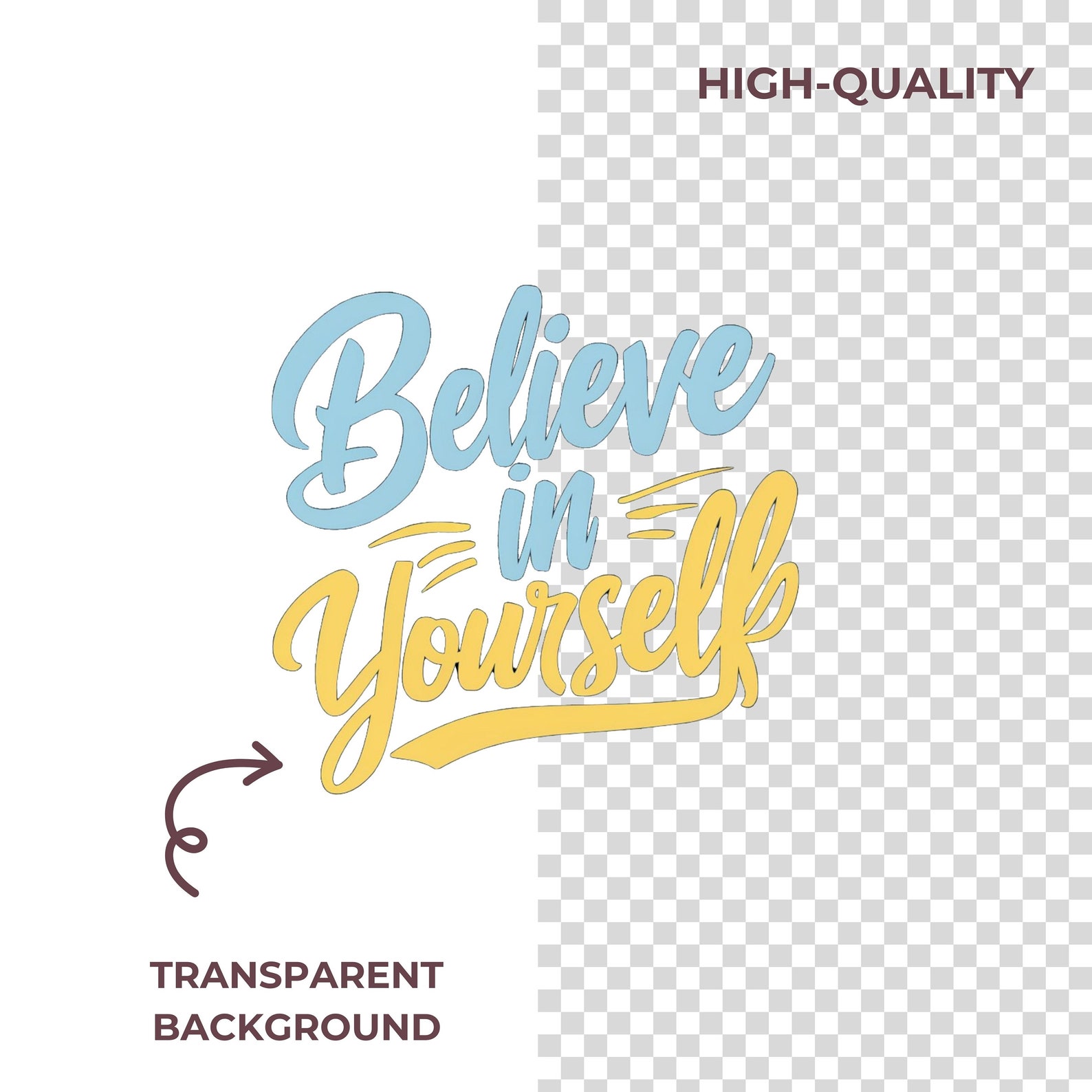 Believe in Yourself Png, Inspirational Png Sublimation, Shirt Design ...