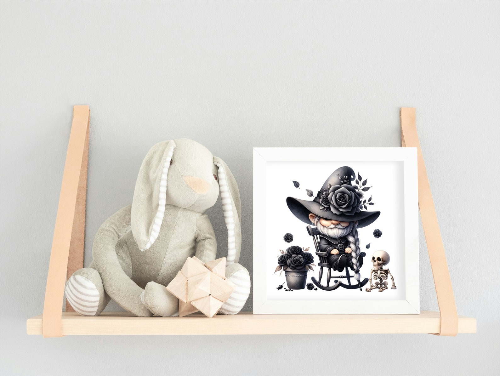 25 PNG Watercolor Gothic Girl Gnome, Gnome Dark, Design Download ...