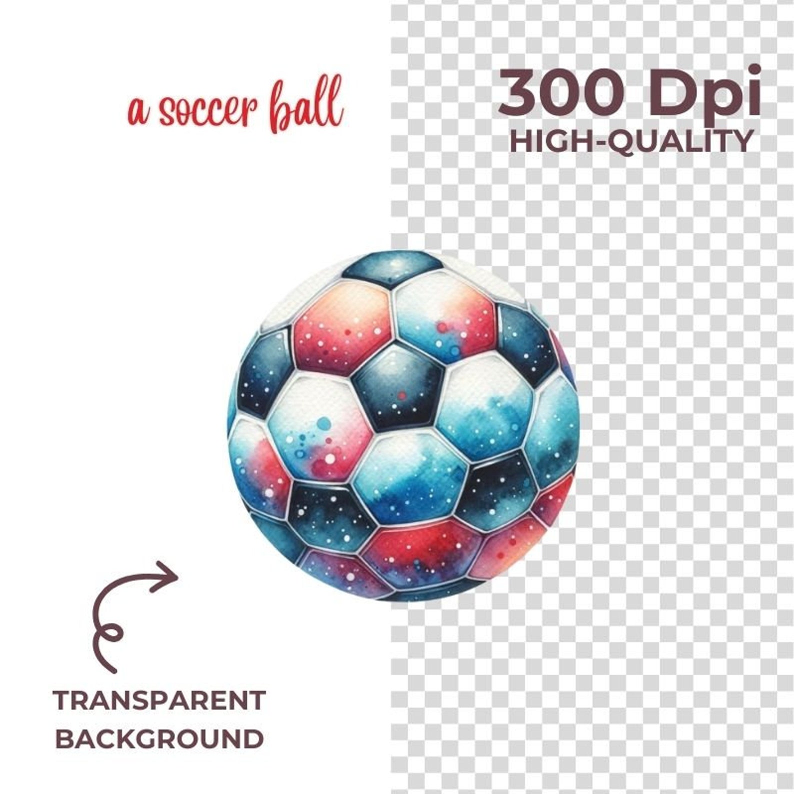 30 PNG Football Watercolor Clipart Bundle, Clipart Bundle, Sports ...