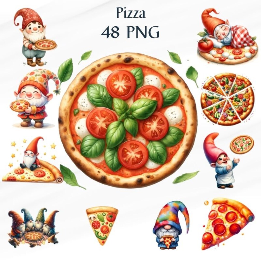 48 PNG Watercolor Pizza Clipart,pizza Clipart , Watercolor Pizza PNG ...