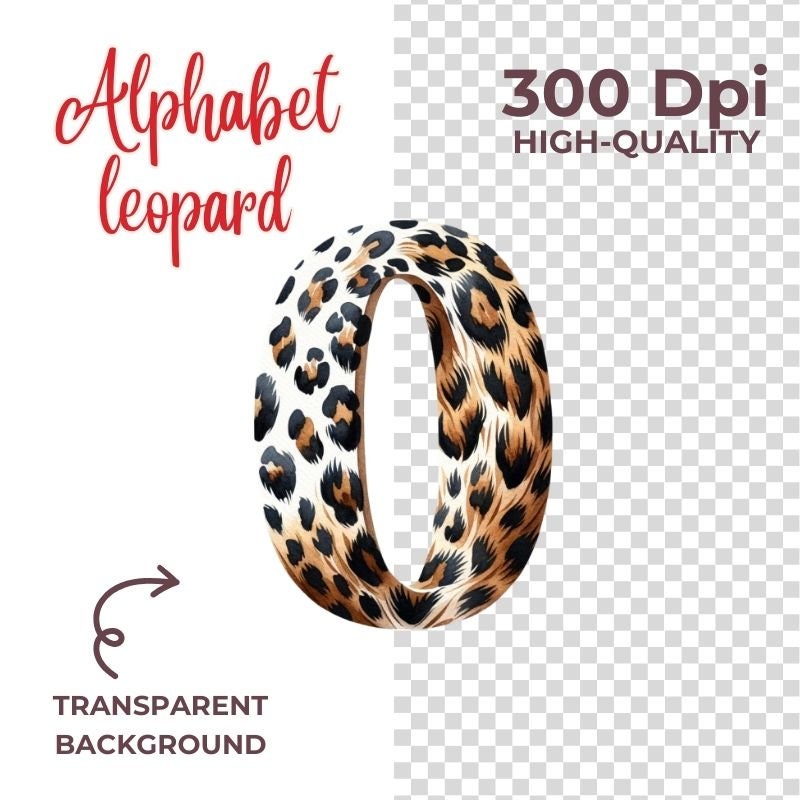 45 PNG Alphabet Leopard Clipart, Alphabet PNG, Alphabet Watercolor ...
