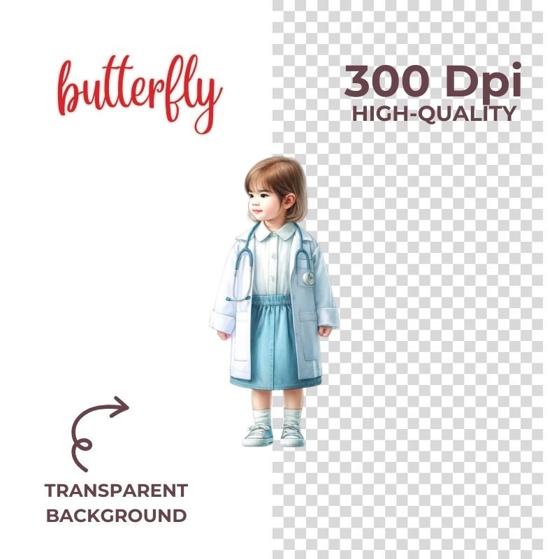 35 PNG Watercolor Medical Clipart Children's, Clipart Bundle, Gift for ...