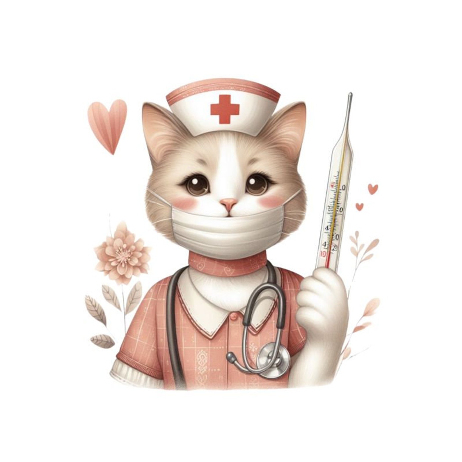 40 PNG Cat Doctor and Nurse, Clipart Bundle, Gift for Kids, Kids ...
