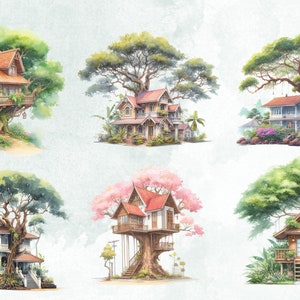25 PNG Tree House Clipart | Clipart Bundle -transparent Background ...