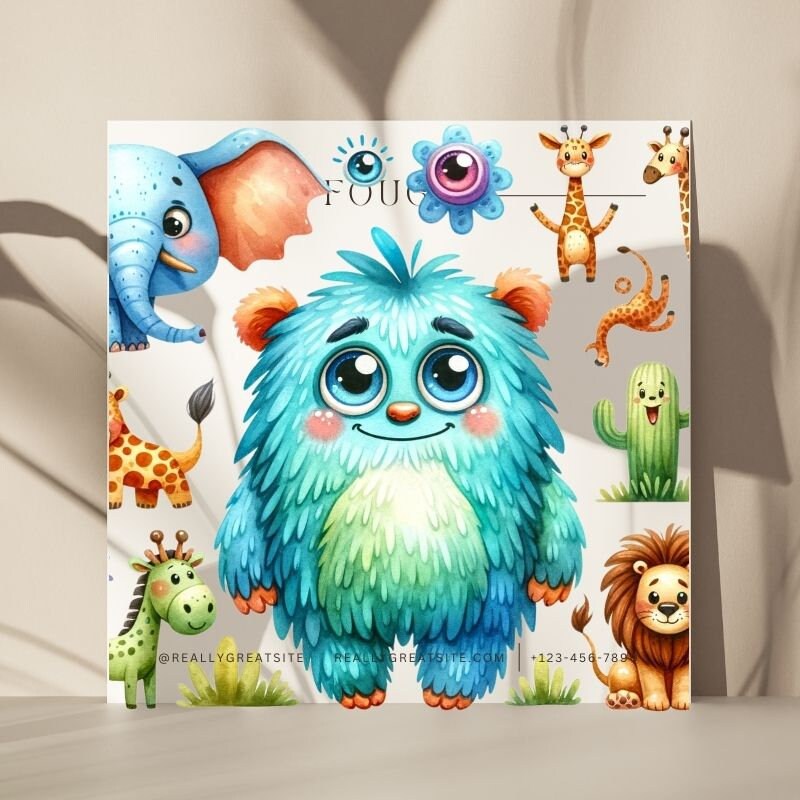 35 PNG Monsters Clipart Bundle ,monsters Clipart, Nursery Decoration ...