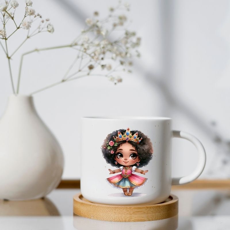 25 PNG Watercolor American African Princess, Clipart Bundle, Cute ...