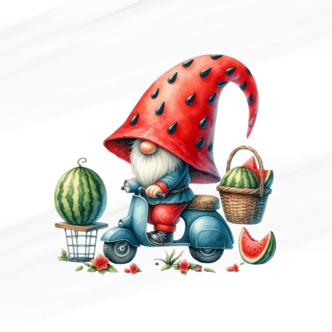 22 PNG Watermelon Gnome , Gnome Png, Adorable Gnomes, Nursery ...