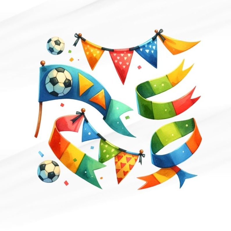 30 PNG Football Watercolor Clipart Bundle, Clipart Bundle, Sports ...