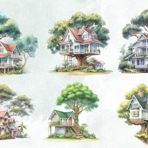 25 PNG Tree House Clipart | Clipart Bundle -transparent Background ...