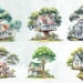 25 PNG Tree House Clipart | Clipart Bundle -transparent Background ...