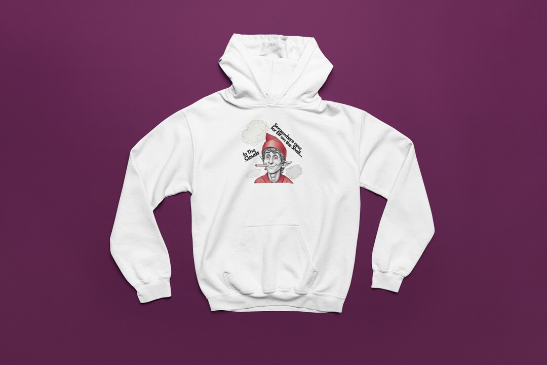 Stoned Shelfie: Elf on the Chronic Cloud Hoodie Cheeky - Etsy