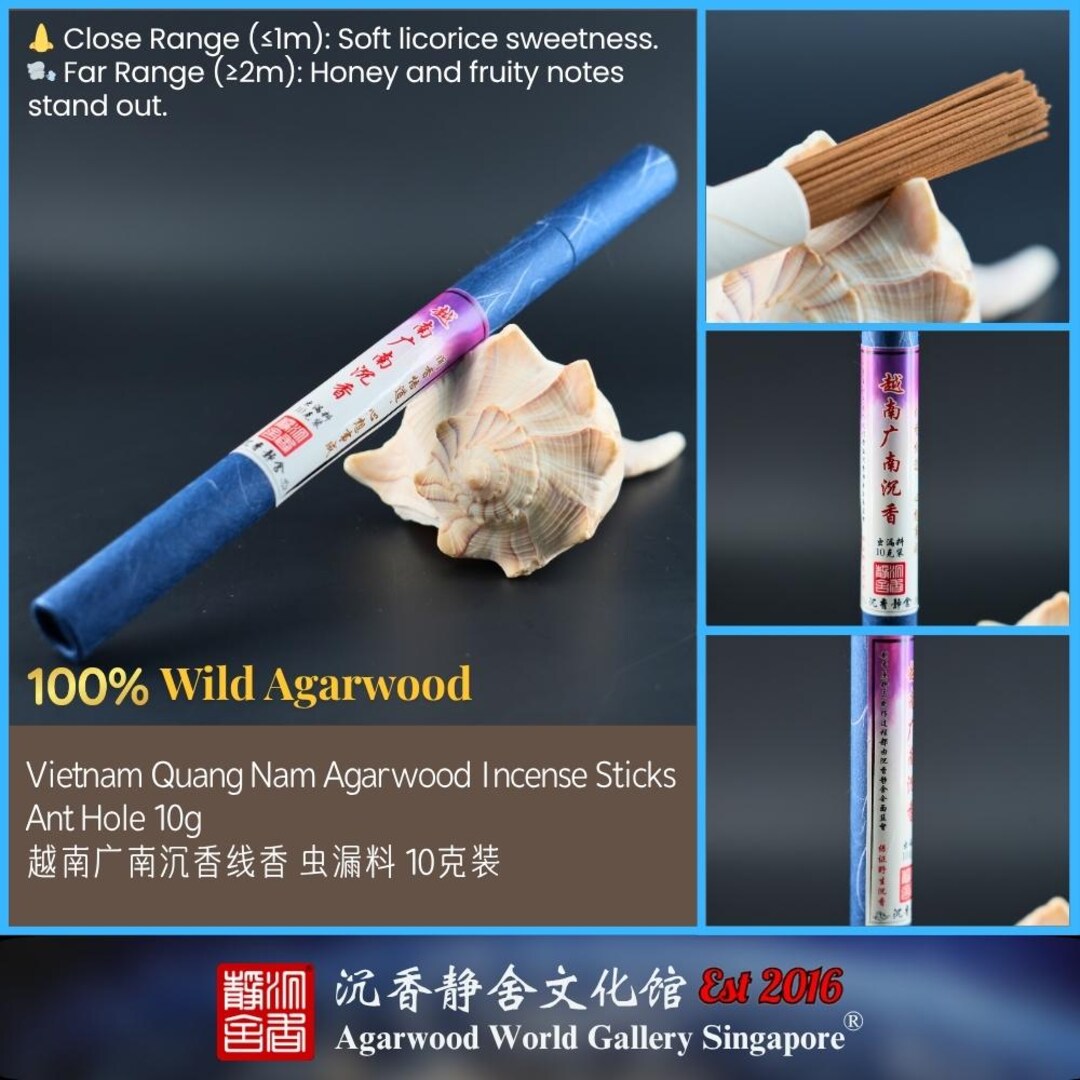 Vietnam Quang Nam Agarwood Incense Sticks Ant Hole 10g - Etsy