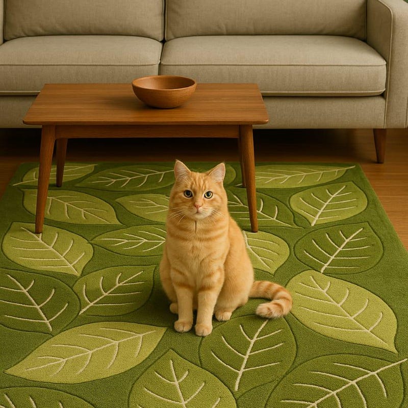 Leaf Rug - Etsy
