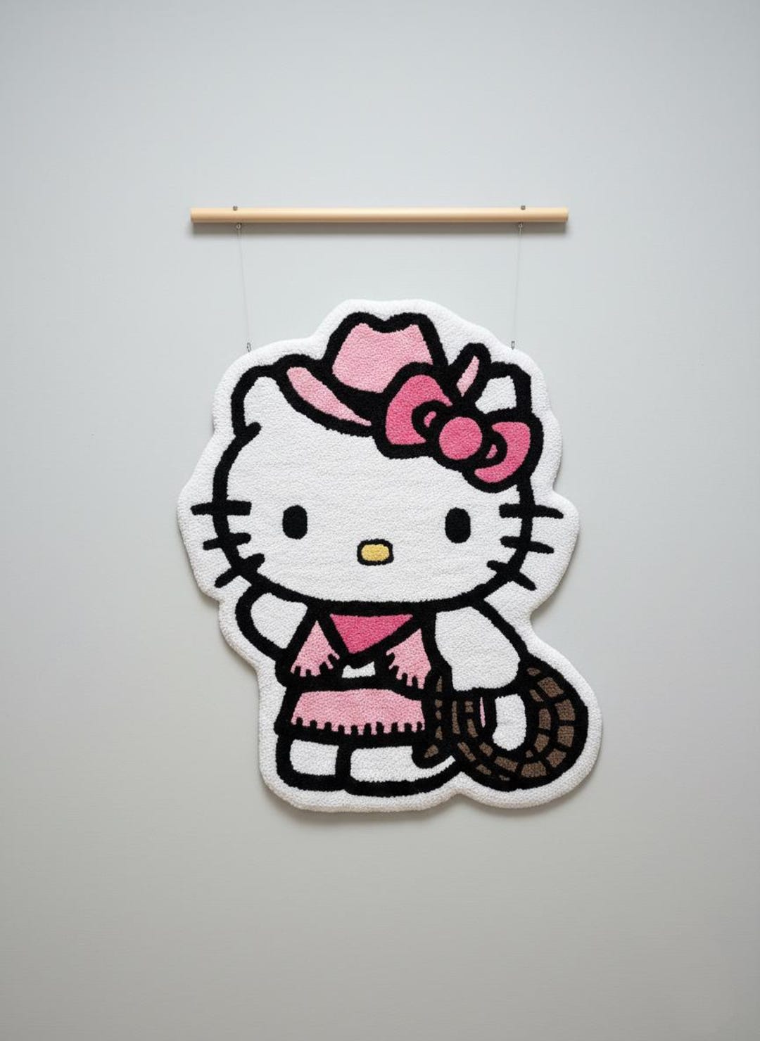 Handmade Tufted Hello Kitty Rug: Cartoon Kids Room Decor - Etsy