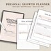 Personal Growth Journal Template, Editable Canva Template, Personal ...