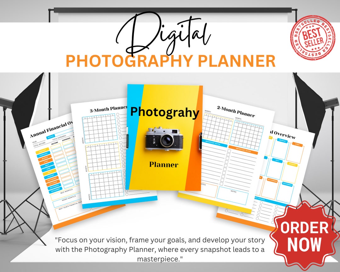 Personalized Photography Planner, Custom Photo Organizer, Monthly ...