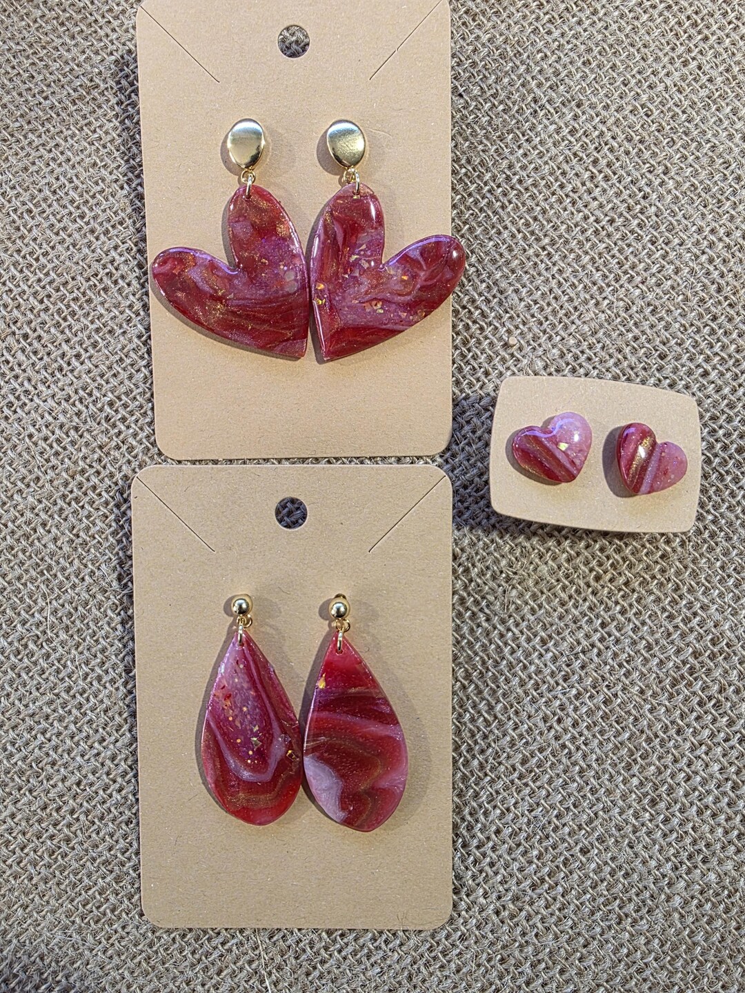 AGATHA Collection Polymer Clay Earrings "purple" Models - Autumn ...