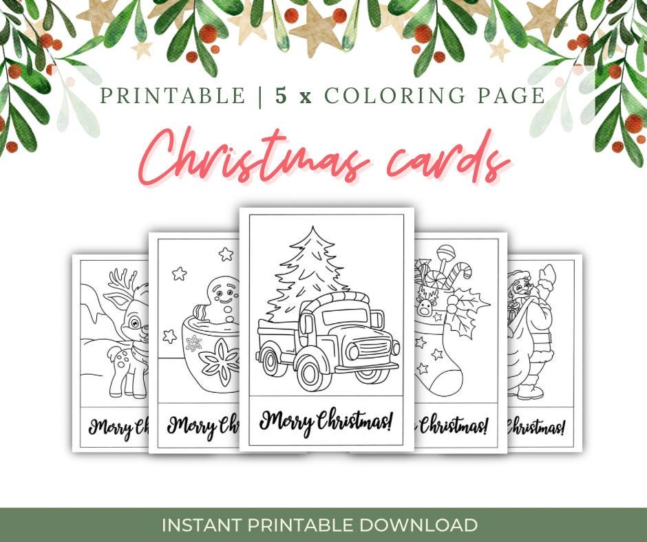 Printable Christmas Coloring Pages for Kids | Merry Christmas Coloring ...