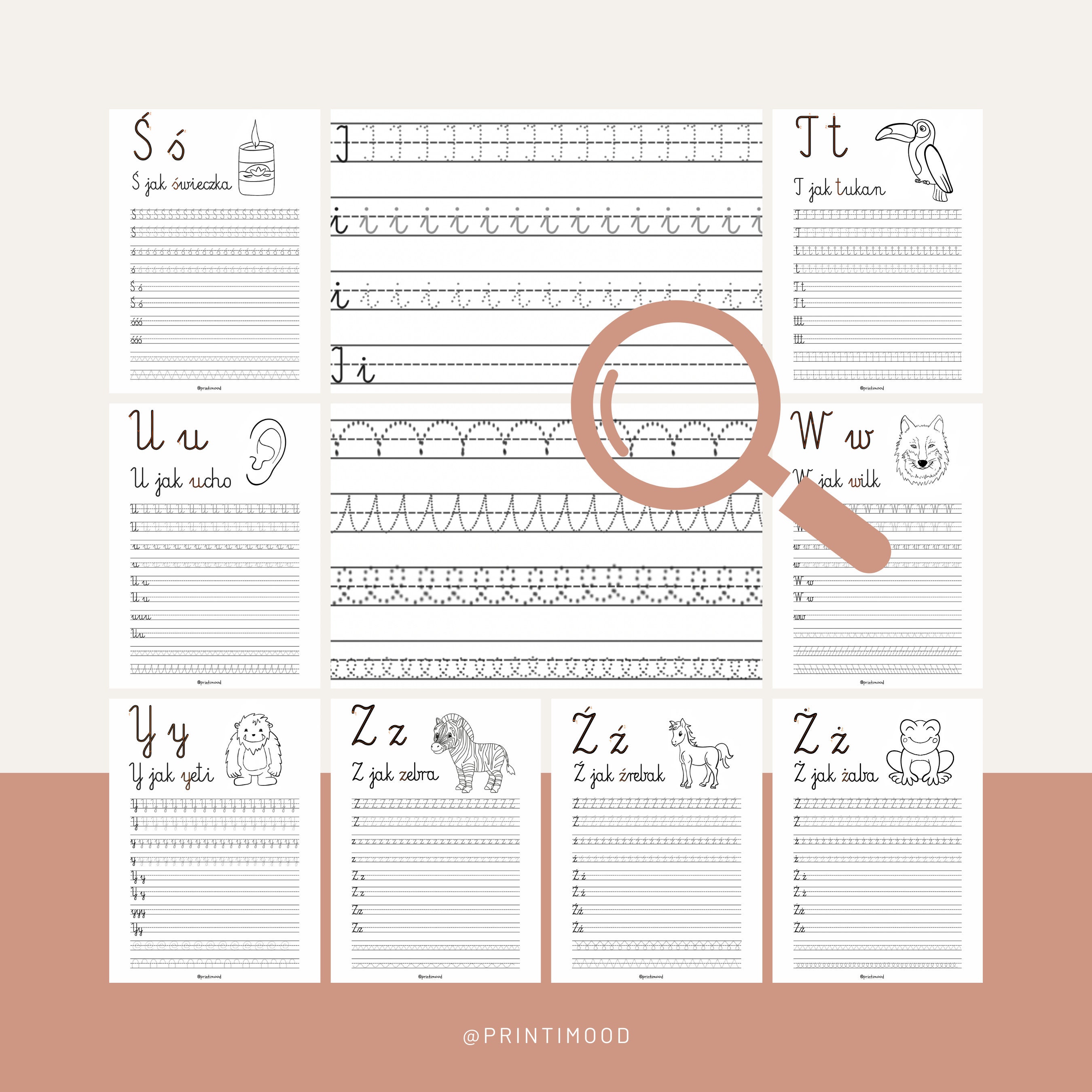Polish Alphabet Tracing Sheets – Handwriting Practice (PDF Pattern) - Etsy
