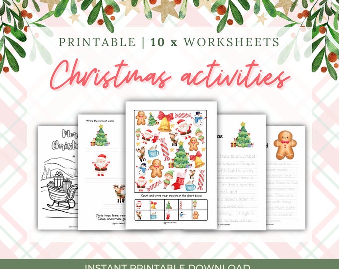 Christmas Printable Worksheets for Kids | Fun Holiday Activity Pack ...