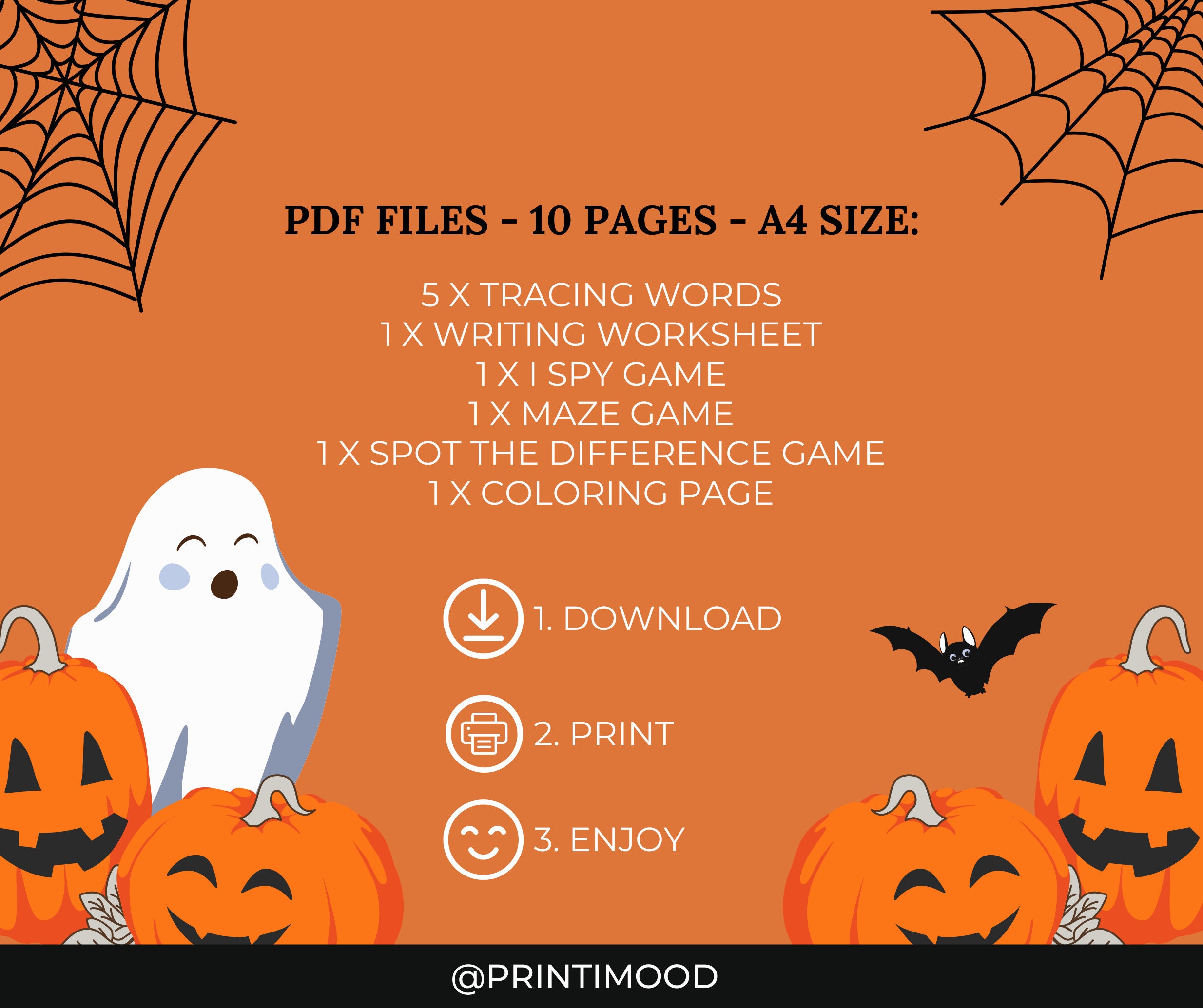 Halloween Worksheets Halloween for Preschool 1-3 Grades Worksheets ...