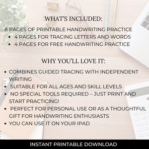 Printable Alphabet Handwriting Practice Sheets – Tracing & Free Writing ...