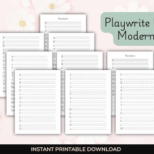 Calligraphy Worksheets Mega Pack | 6 Fonts, 72 Pages | Printable ...