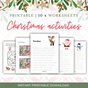 Christmas Printable Worksheets for Kids | Fun Holiday Activity Pack ...