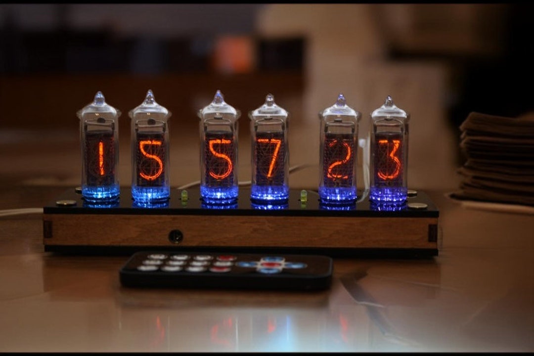 Nixie Tube Clock Include IN-14 Tubes and Case Old School Combined With ...