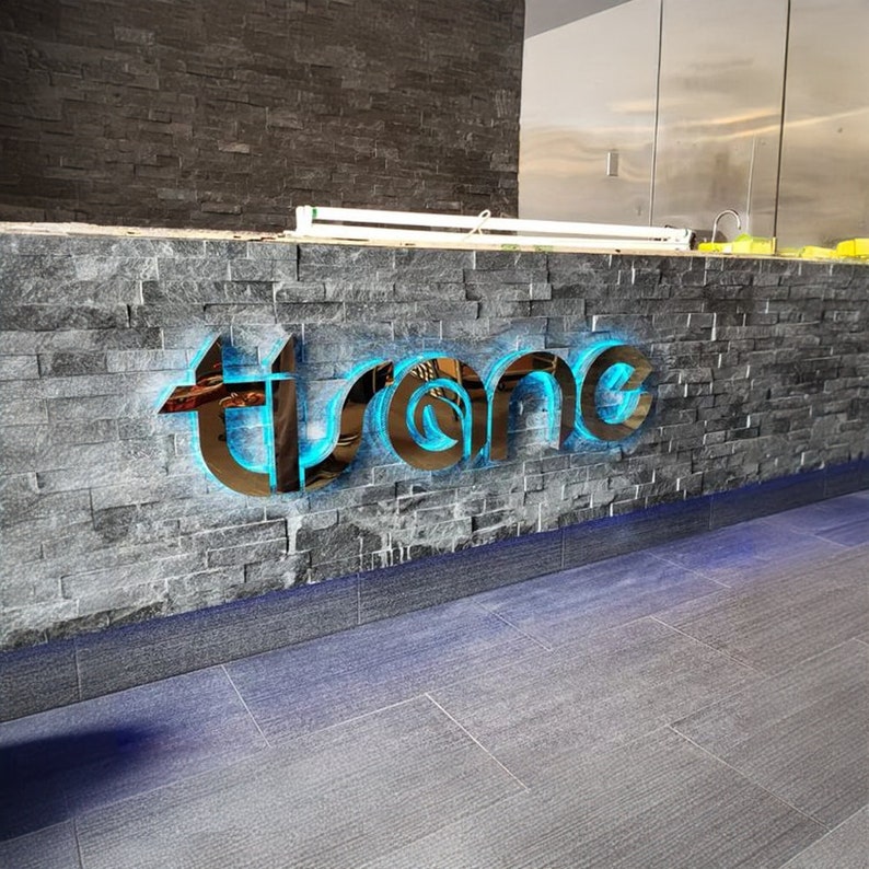 Laser Cut Sign Metal Sign Custom Backlit Sign Wall Logo Sign Outdoor ...