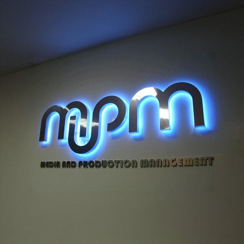 Laser Cut Sign Metal Sign Custom Backlit Sign Wall Logo Sign Outdoor ...