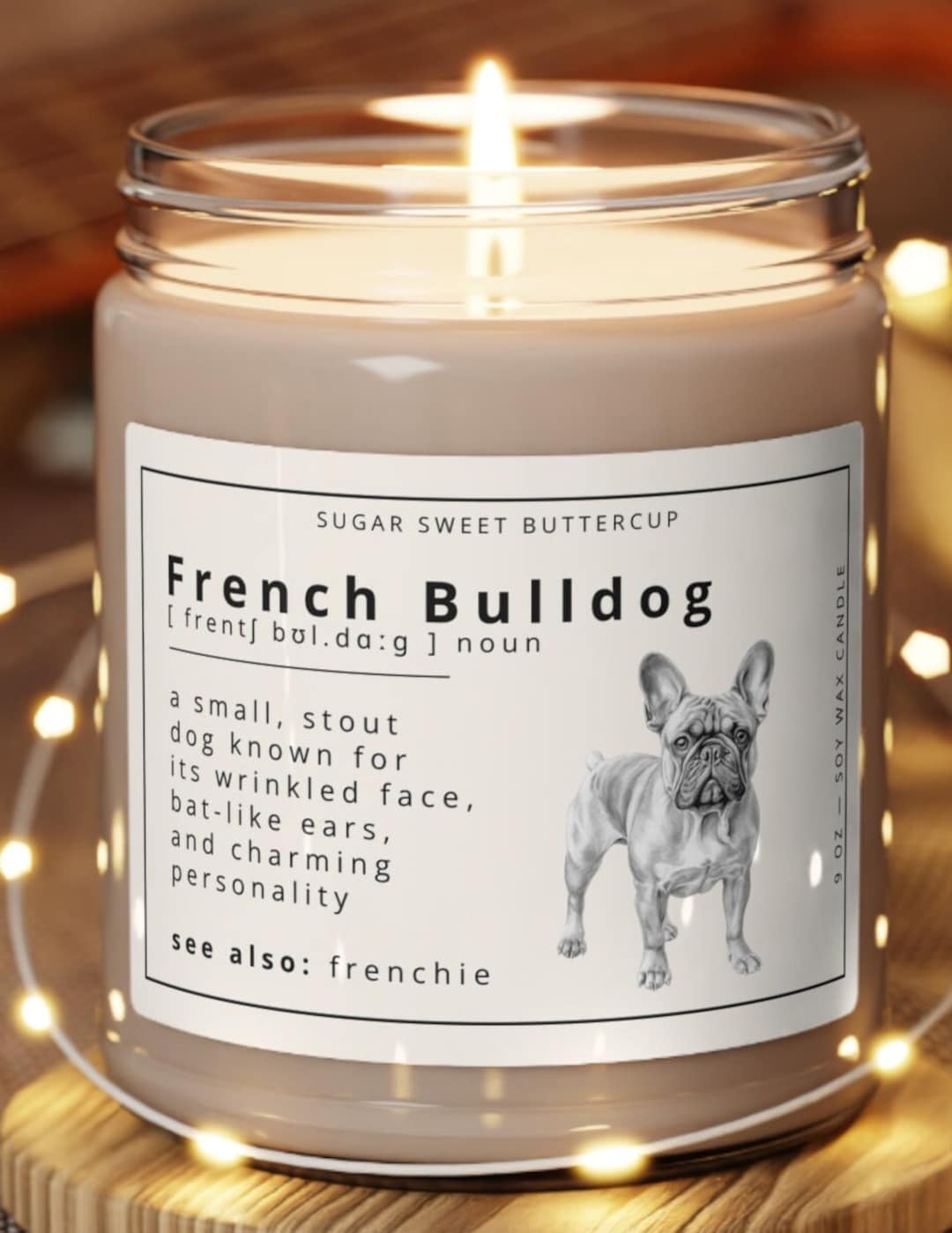 French Bulldog Gift for Her Frenchie Candle for French Bulldog Mom ...