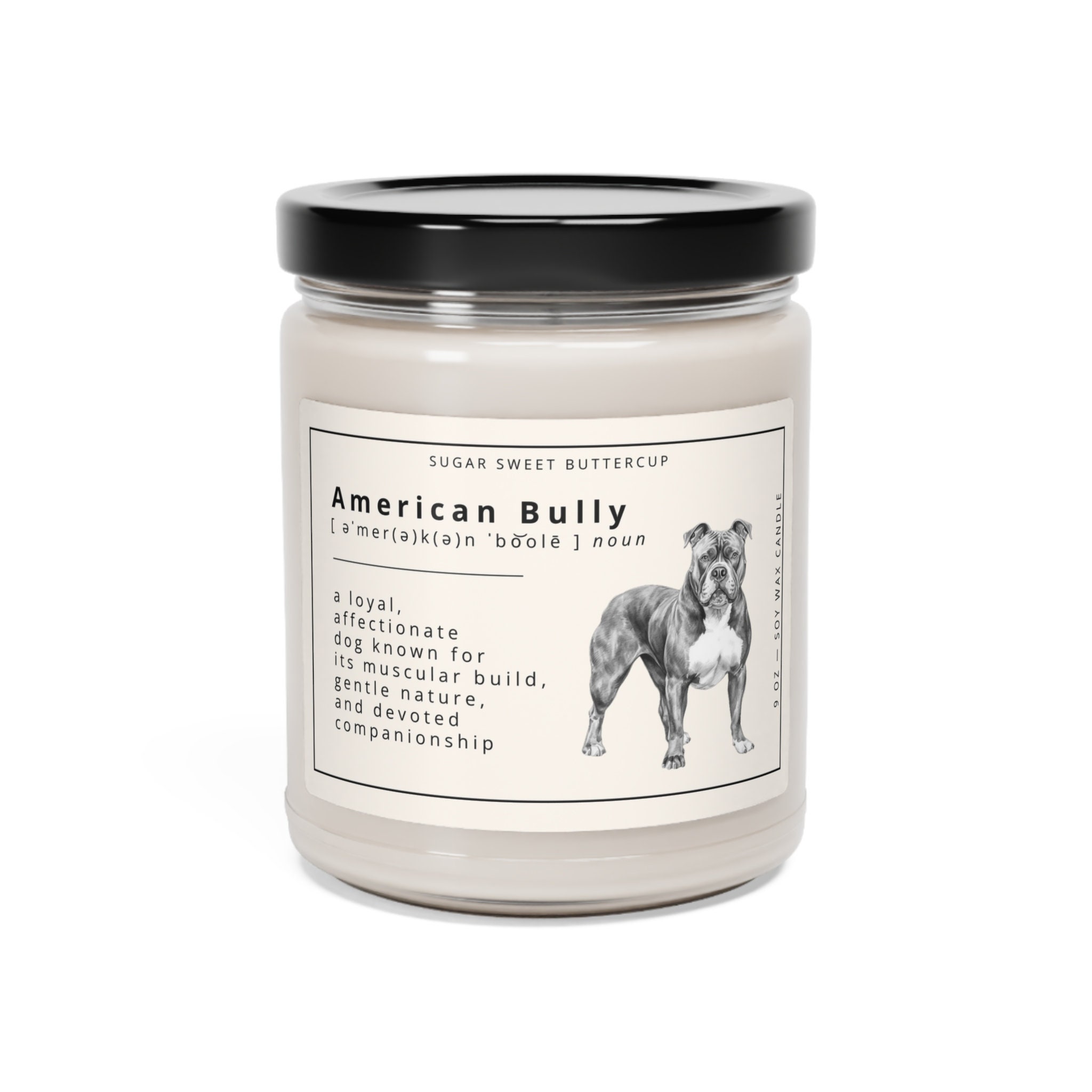 American Bully Gift for Her American Bully Candle for American - Etsy UK