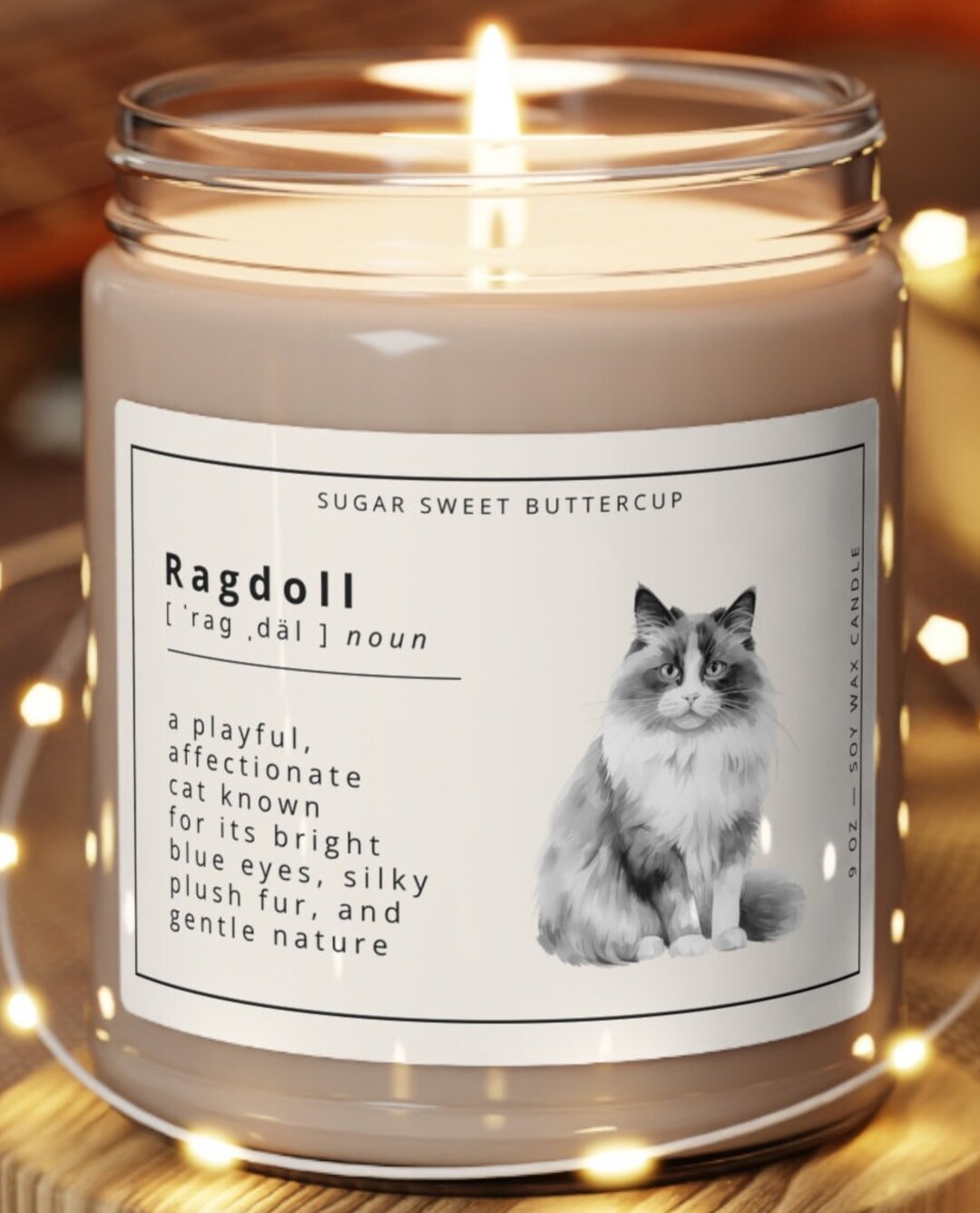 Ragdoll Cat Gift for Her Ragdoll Cat Candle for Ragdoll Mom - Etsy