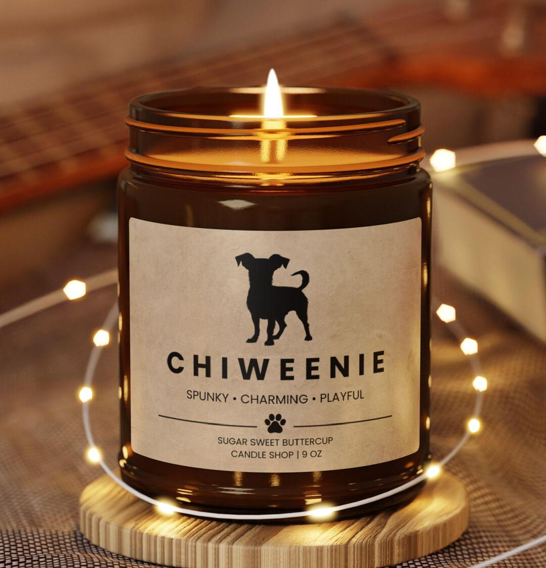 Chiweenie Gift for Her Chiweenie Candle for Chiweenie Mom Candle for ...