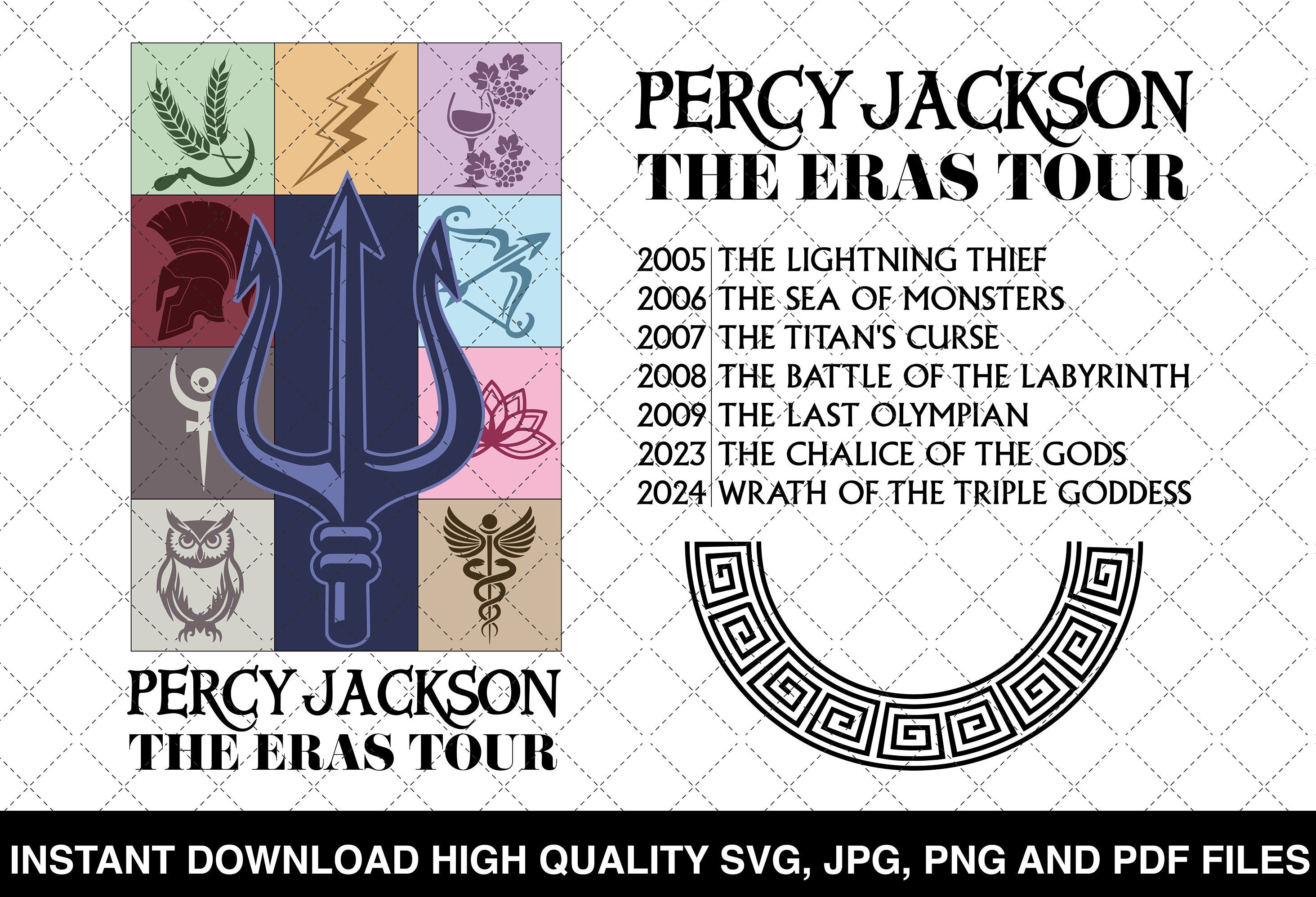 Percy Jackson Svg, JPG, PNG and PDF, the Eras Tour Percy Jackson Design ...