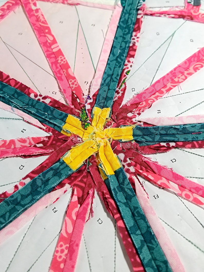 Hibiscus Flower Quilt Block FPP foundation Paper Piecing Printable PDF ...