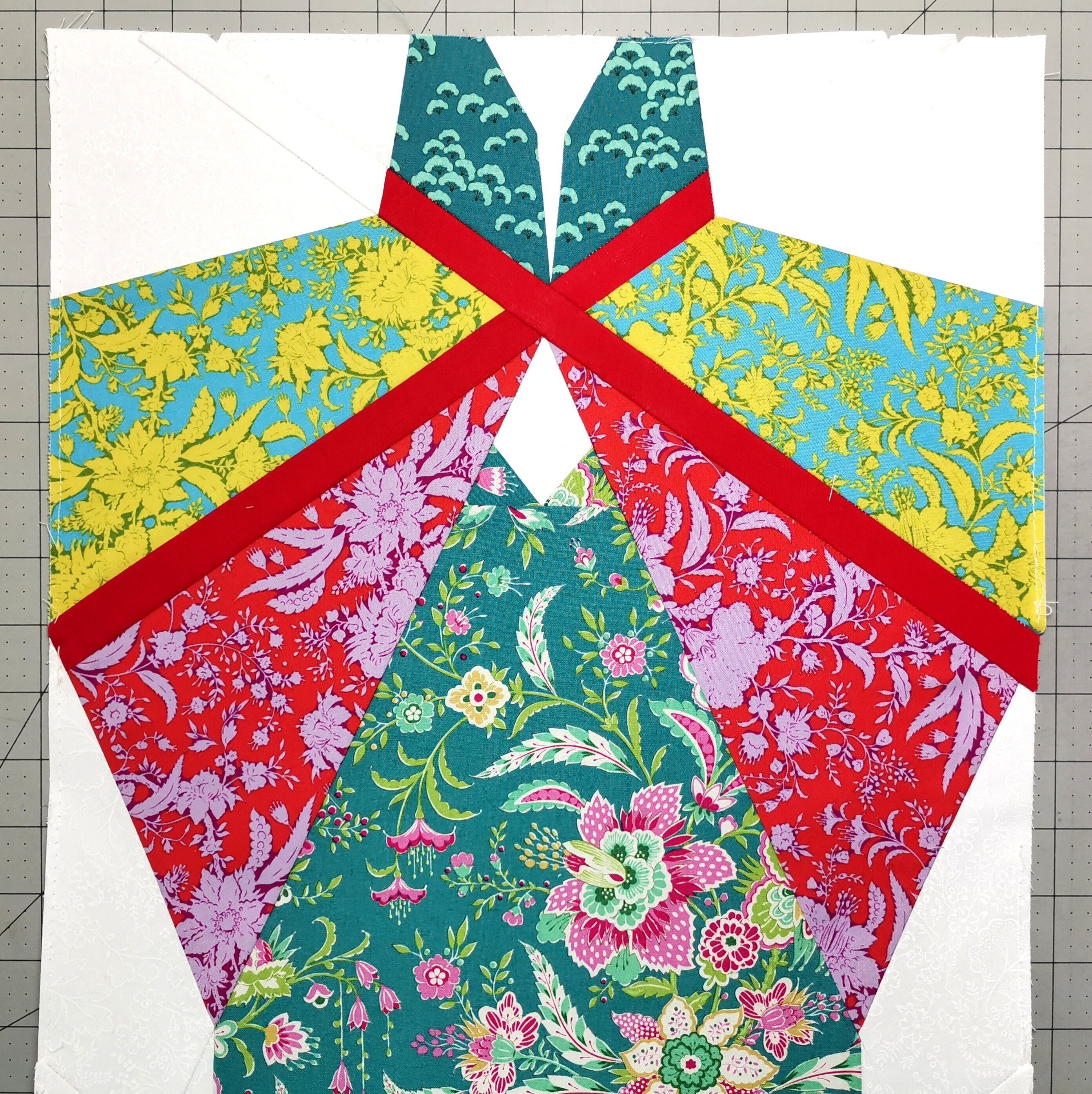 Cheongsam / Qipao Quilt Block FPP - Printable PDF Pattern - Etsy